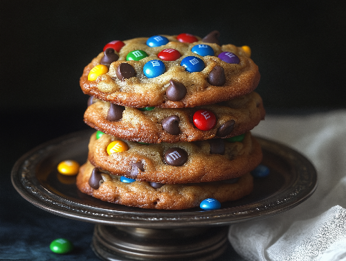 M&M Chocolate Chip Cookies