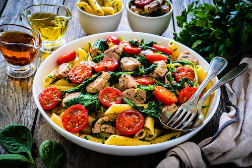 Light Garlic Pepper Chicken Pasta