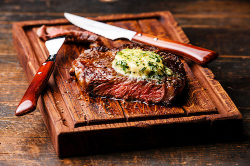 Bistro Filet Mignon With Whiskey Maple Glaze, Mashed Potatoes, Lemon P