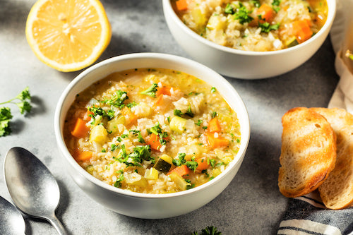 Lemon Turkey Rice Soup